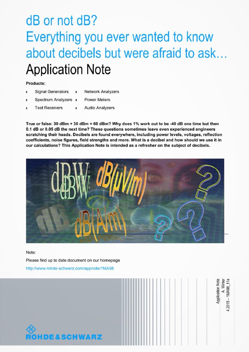 dB o no dB? Todo lo que siempre quiso saber sobre decibeles pero temía preguntar .. - La Biblioteca